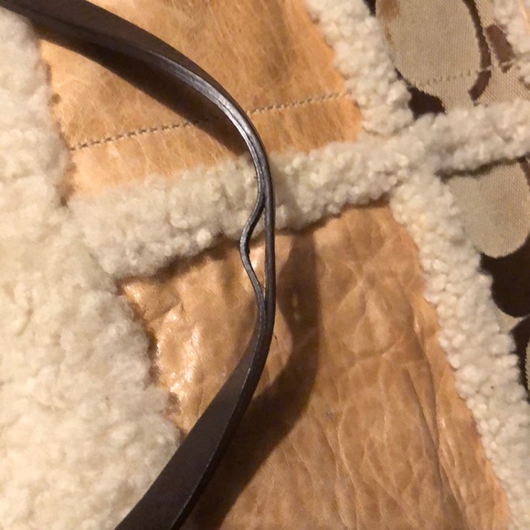 Coach | Bags | Unique Coach Leather Shearling Fur Sheepskin | Poshmark